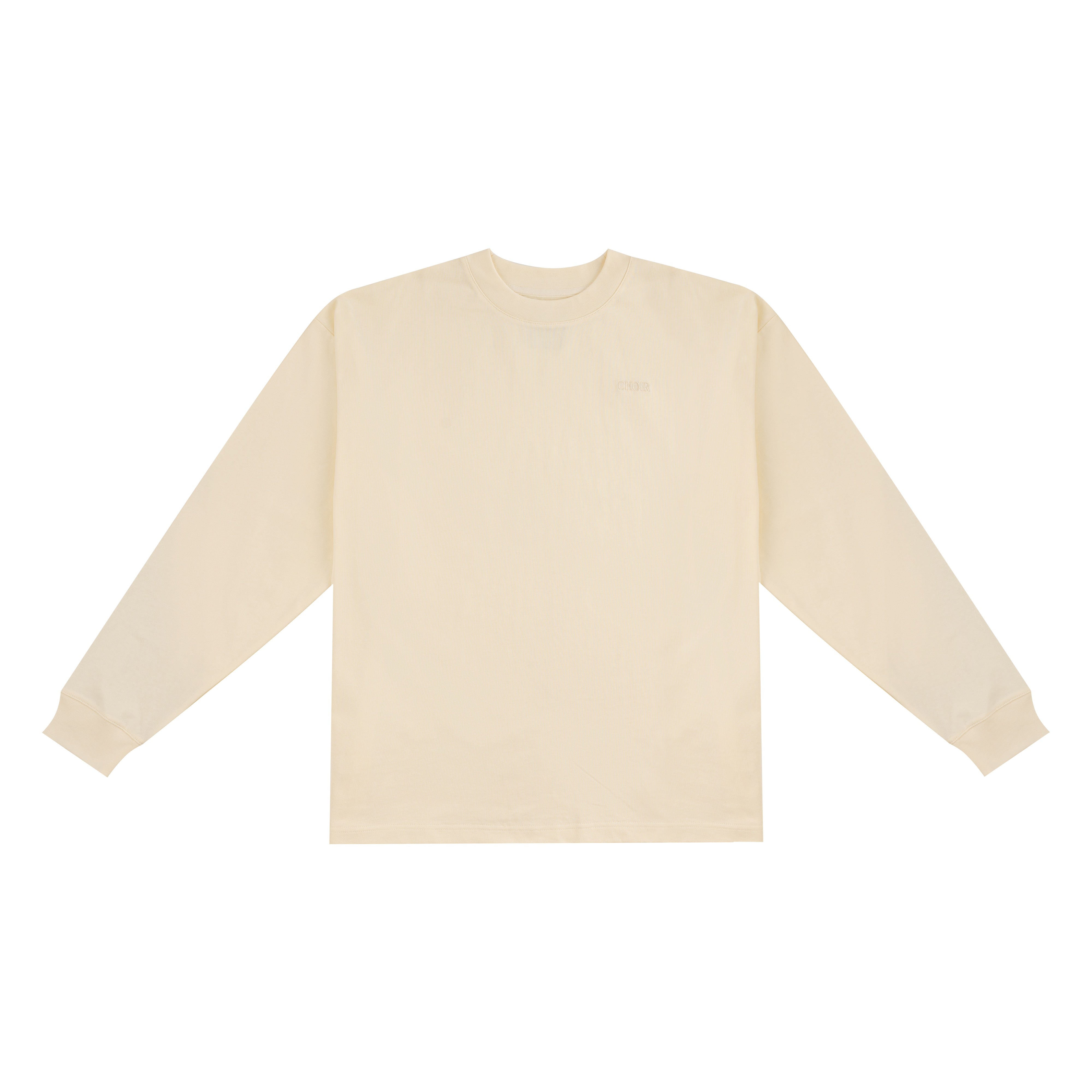 Neutrals Wide Long Tee - Beige – CHOIR