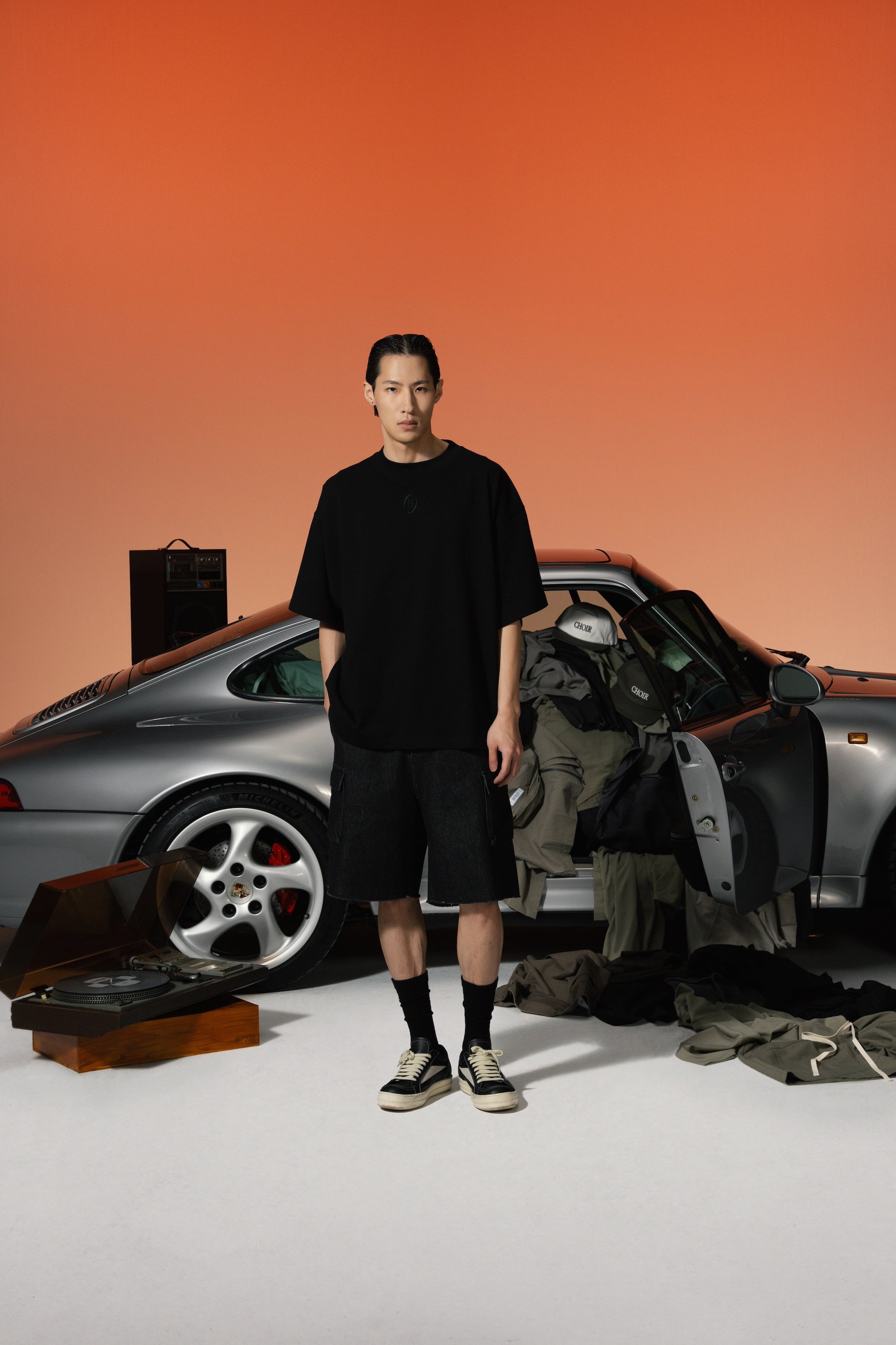 Monogram Logo Tee-Black – CHOIR