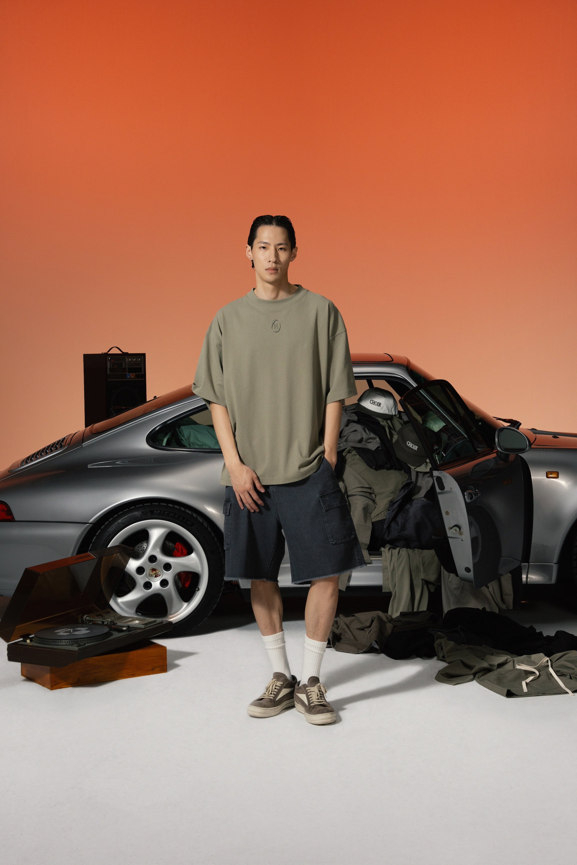 Monogram Logo Tee-Sage Gray – CHOIR